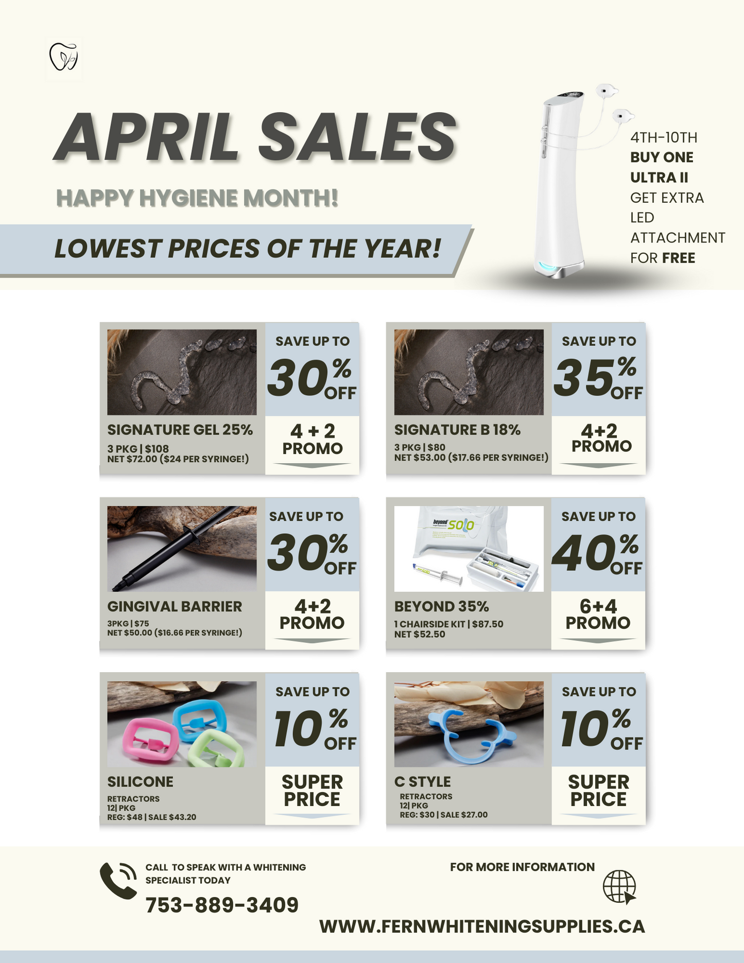 Beyond II Ultra SECONDARY LED Unit – Fern Whitening Supplies